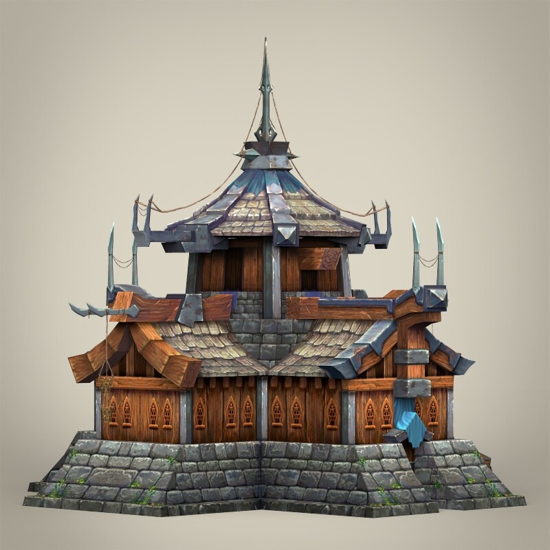 ArtStation - Game Ready Fantasy Medieval House | Game Assets
