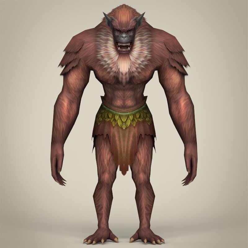 ArtStation - Fantasy Warrior Ape | Game Assets