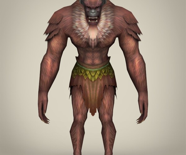 ArtStation - Fantasy Warrior Ape | Game Assets