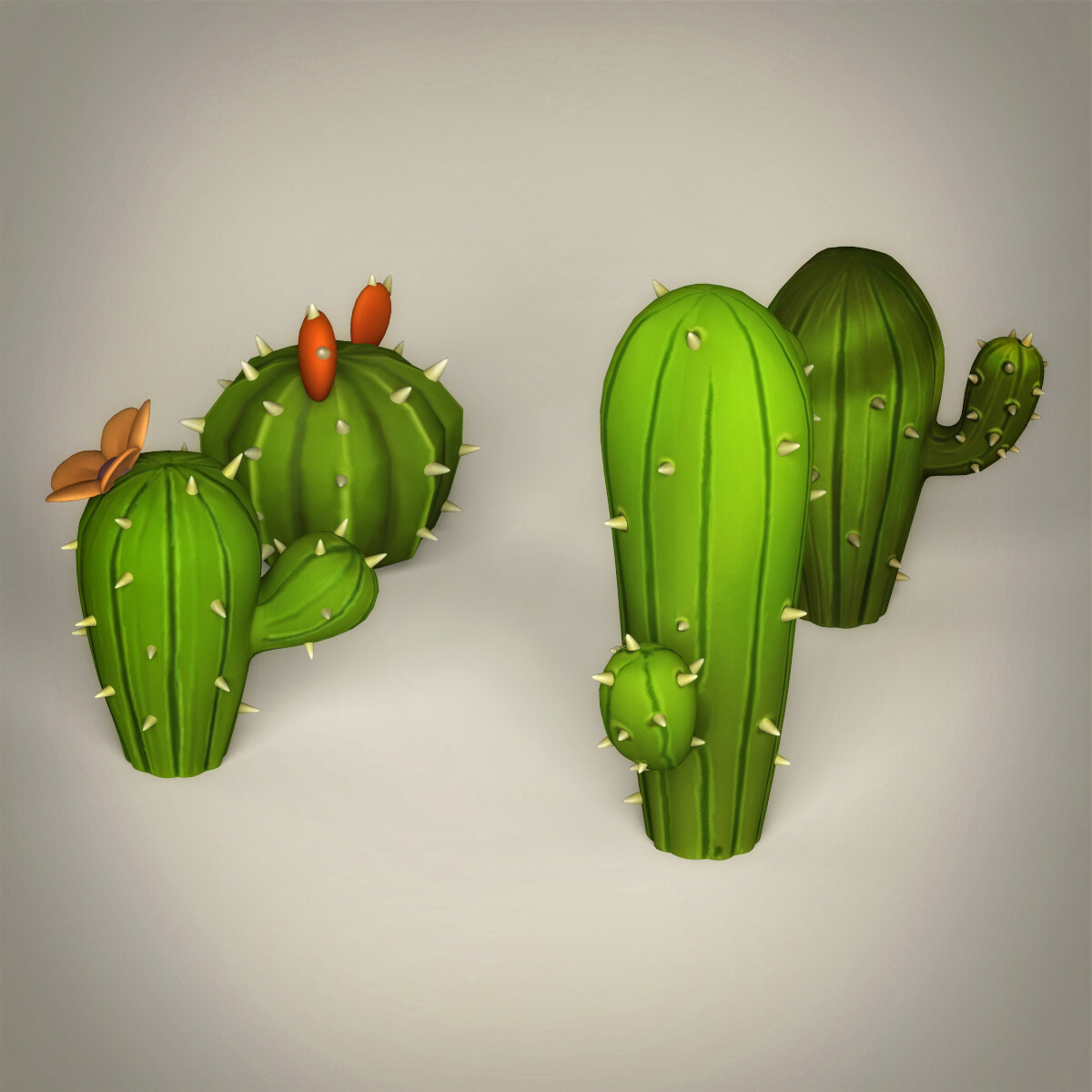 ArtStation - Cartoon Cactus | Game Assets