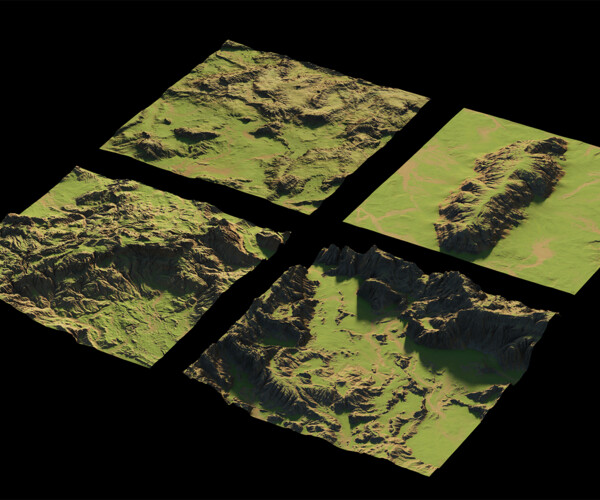 ArtStation - Green Hills Landscape Pack 8K 01 | Resources