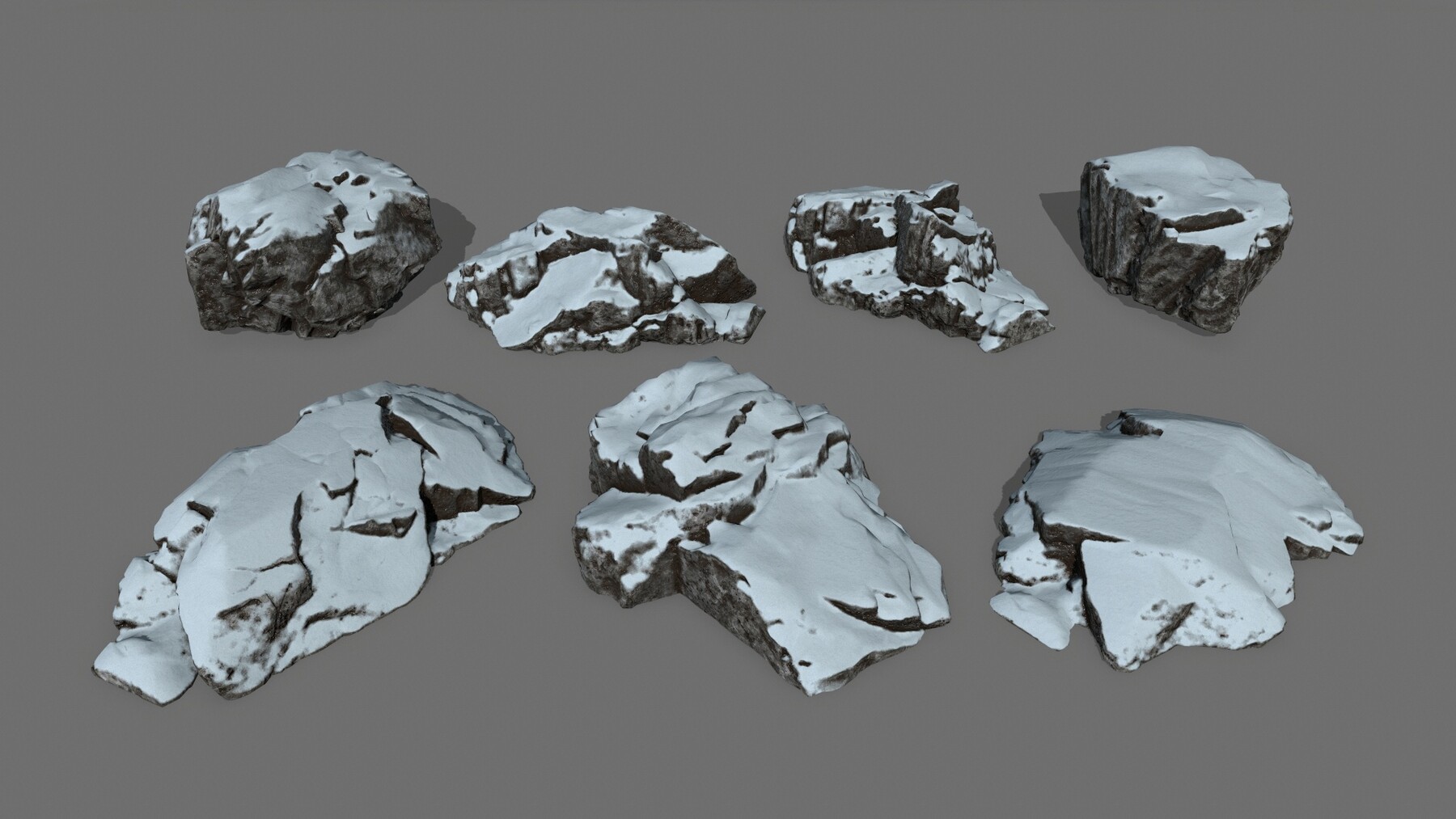 ArtStation - snow rock | Game Assets