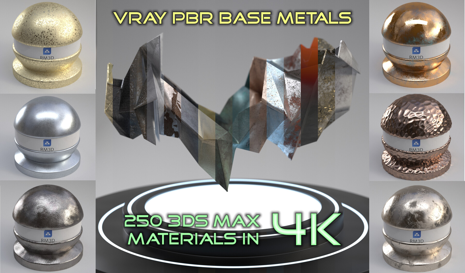 ArtStation - PBR MetalBase 4K 250x | Resources