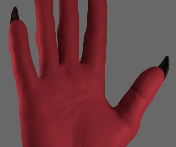ArtStation - Hand Demon BaseMesh | Resources