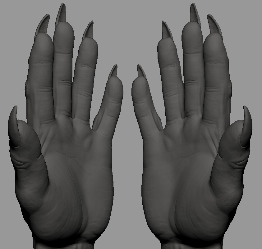 ArtStation - Hand Demon BaseMesh | Resources