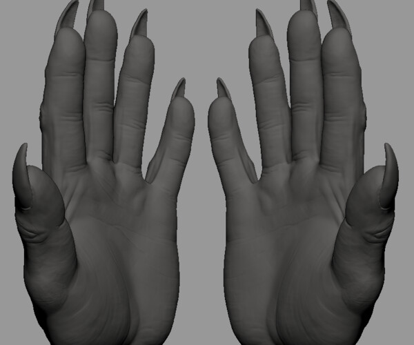 ArtStation - Hand Demon BaseMesh | Resources