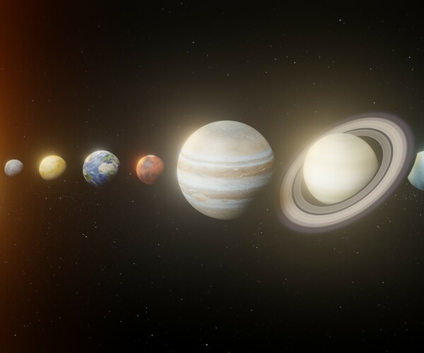 ArtStation - Photorealistic Solar System 8k Textures 3D Model | Game Assets