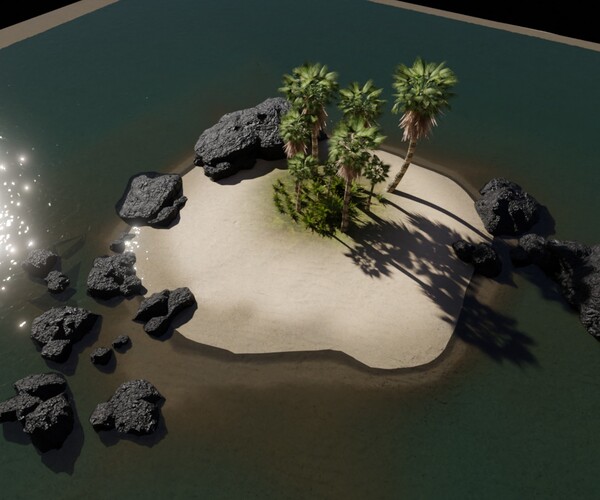 ArtStation - Island Scene | Game Assets