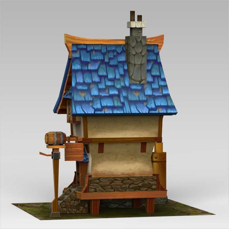 ArtStation - Low Poly Fantasy Home | Game Assets
