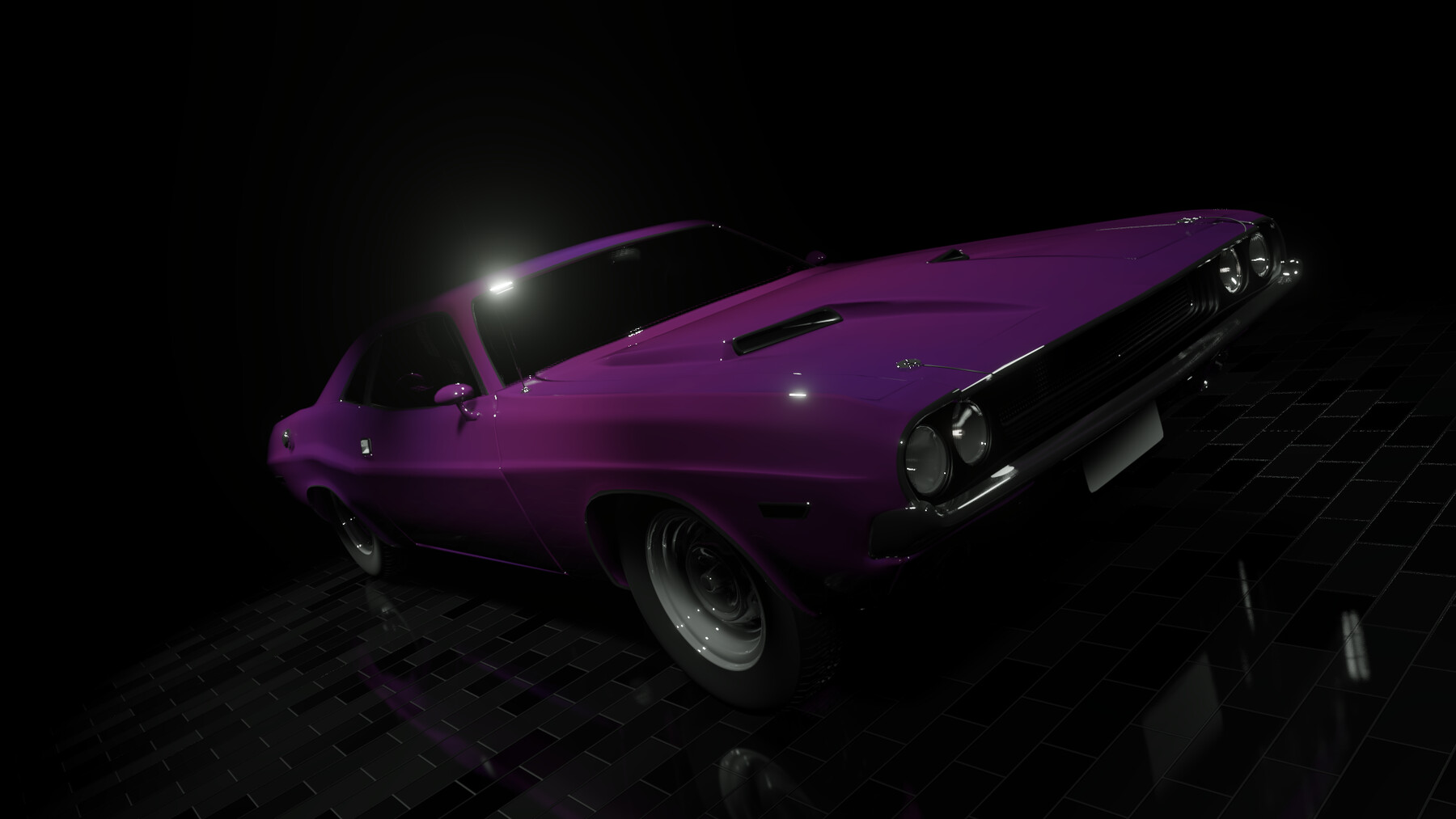 ArtStation - Modular Muscle Car (OBJ / Blend) | Game Assets