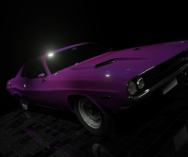 ArtStation - Modular Muscle Car (OBJ / Blend) | Game Assets