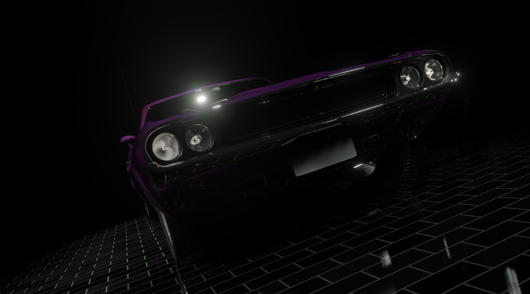 ArtStation - Modular Muscle Car (OBJ / Blend) | Game Assets