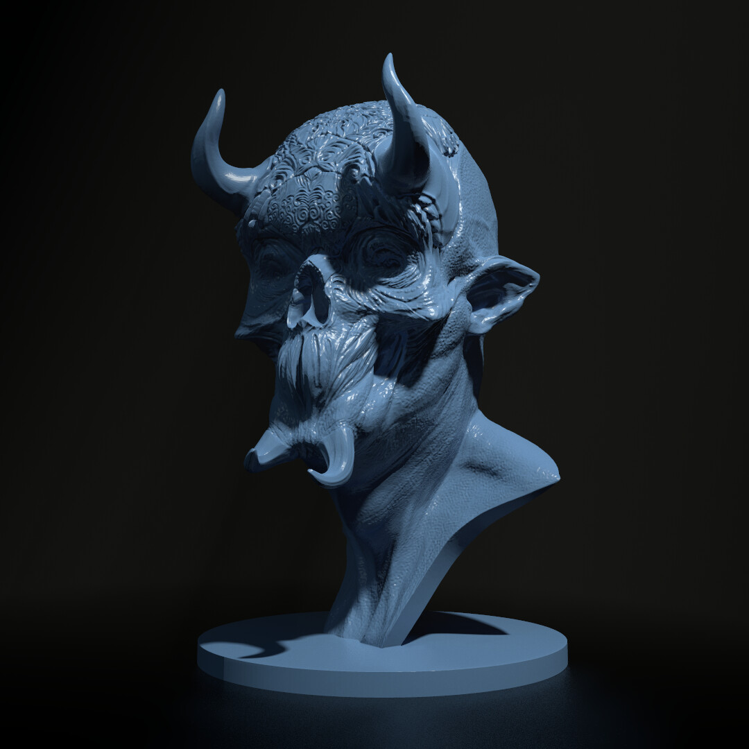 ArtStation - Ornamental Infernal - 3D Print Ready File | Resources