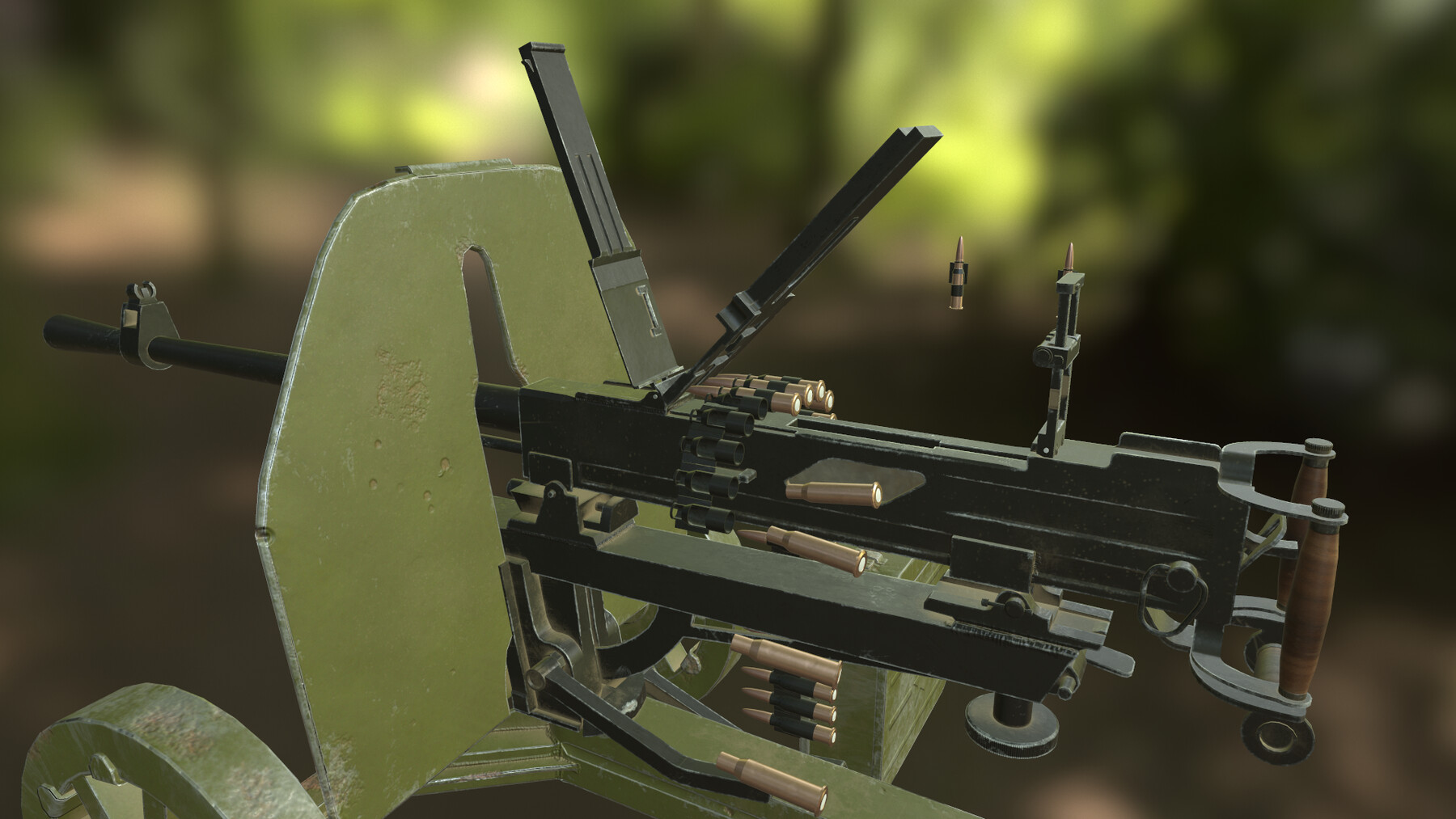 ArtStation - SG 43 Soviet WW2 machine gun | Resources