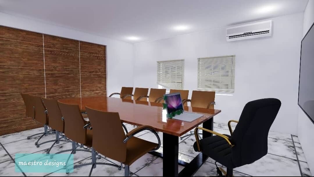 ArtStation - 3D interior design of a board room | Resources