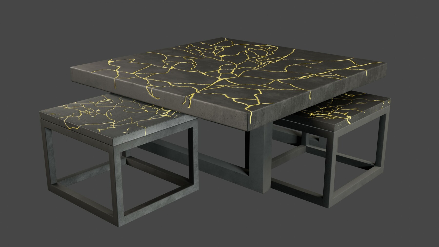 ArtStation - KINTSUGI COFFEE TABLE SET | Resources