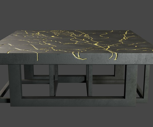 ArtStation - KINTSUGI COFFEE TABLE SET | Resources