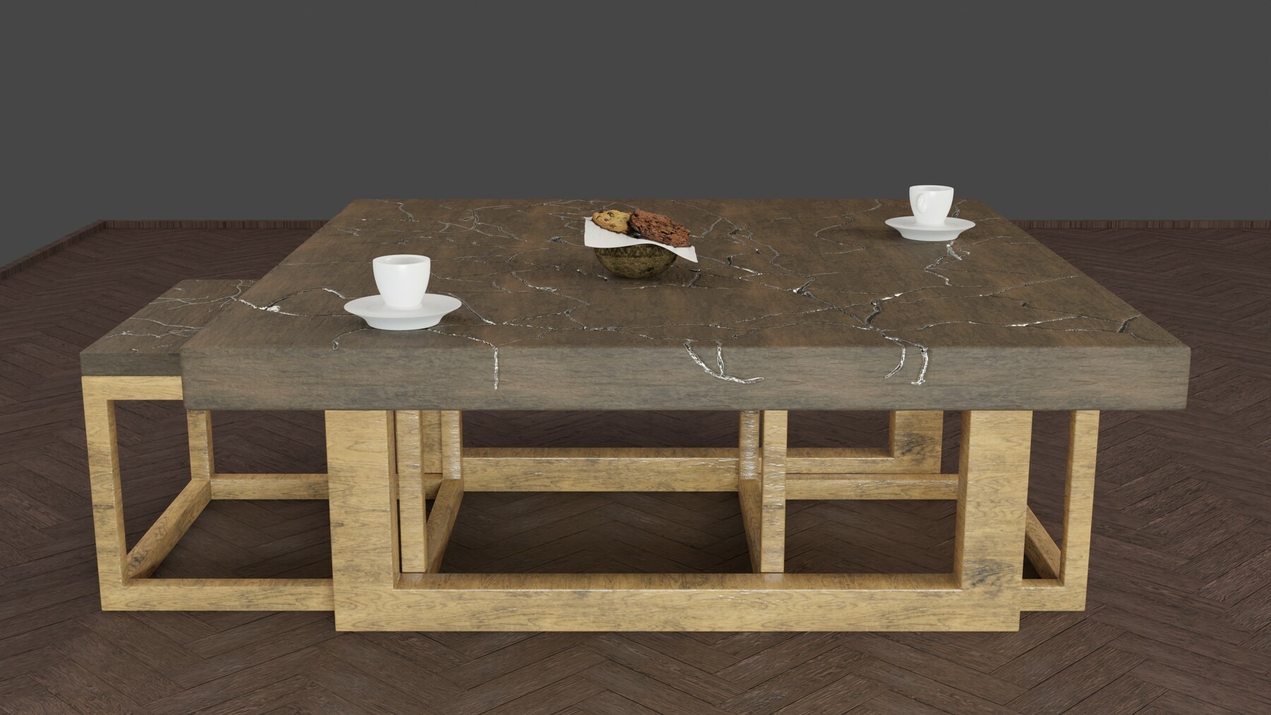 ArtStation - KINTSUGI COFFEE TABLE SET | Resources