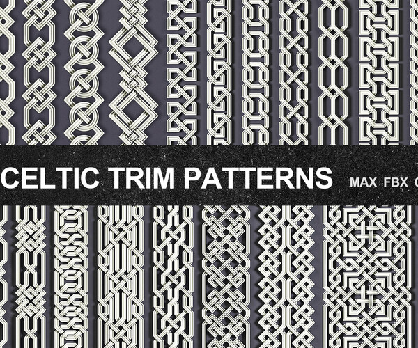 ArtStation - 46 Celtic Trim Patterns | Resources