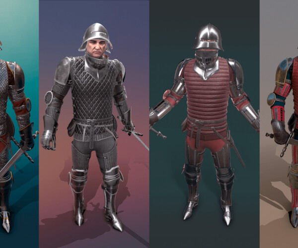 ArtStation - TAB Medieval Knight - 6 | Game Assets