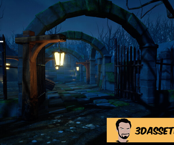 ArtStation - Cemetery Vol 1 For Unreal Engine | Game Assets