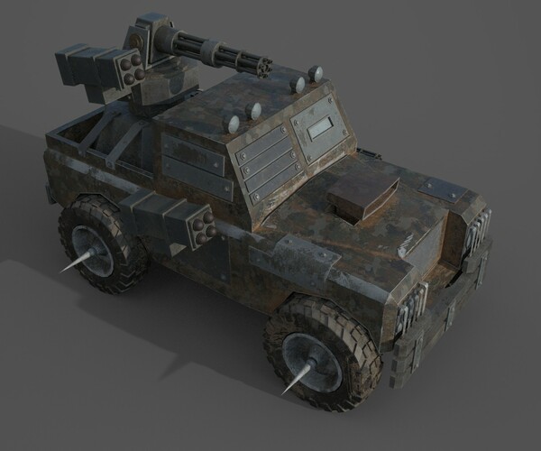ArtStation - Post Apocalyptic Monster Rover Truck | Game Assets