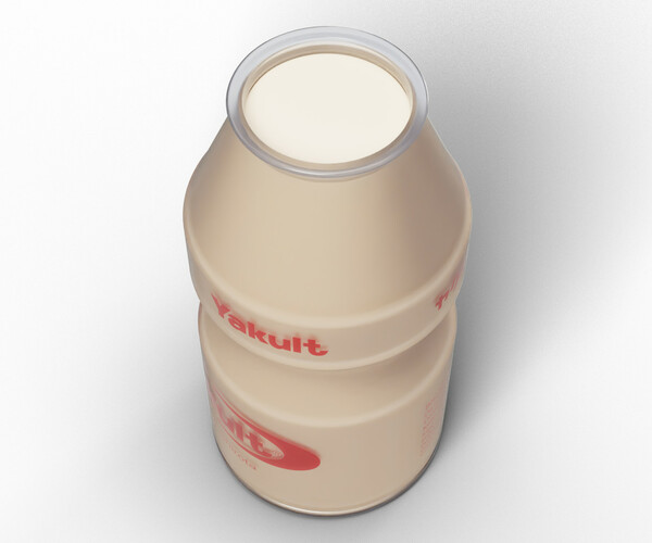 ArtStation - 3D Yakult milk beverage | Resources