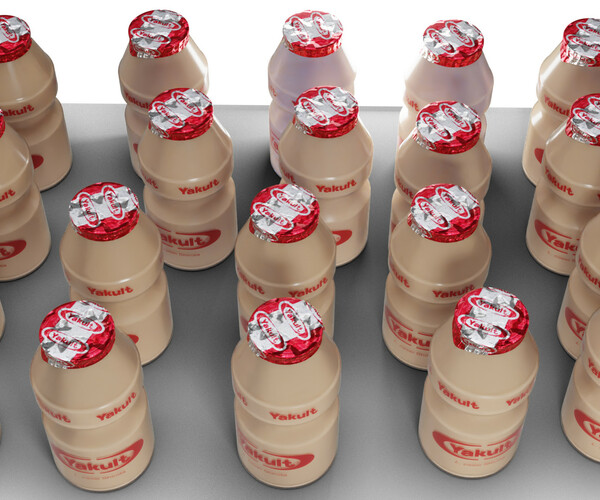 ArtStation - 3D Yakult milk beverage | Resources