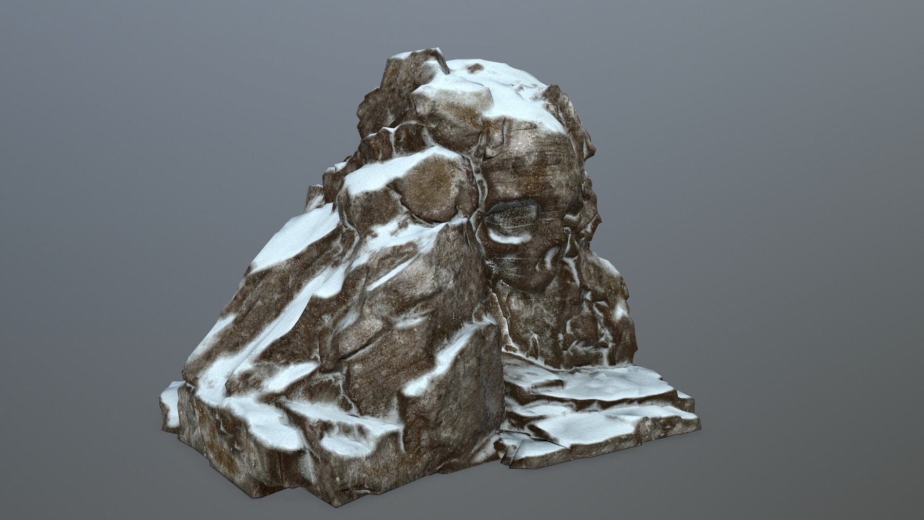 ArtStation - snow skull cave | Game Assets