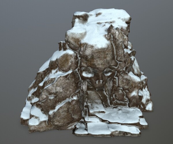 ArtStation - snow skull cave | Game Assets