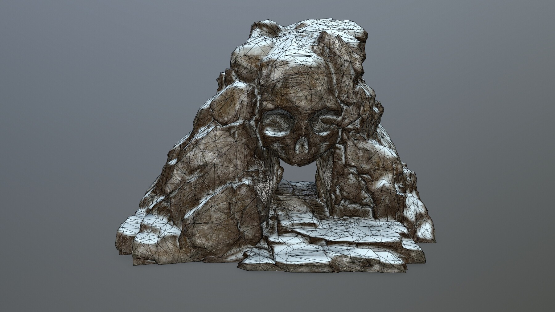 ArtStation - snow skull cave | Game Assets