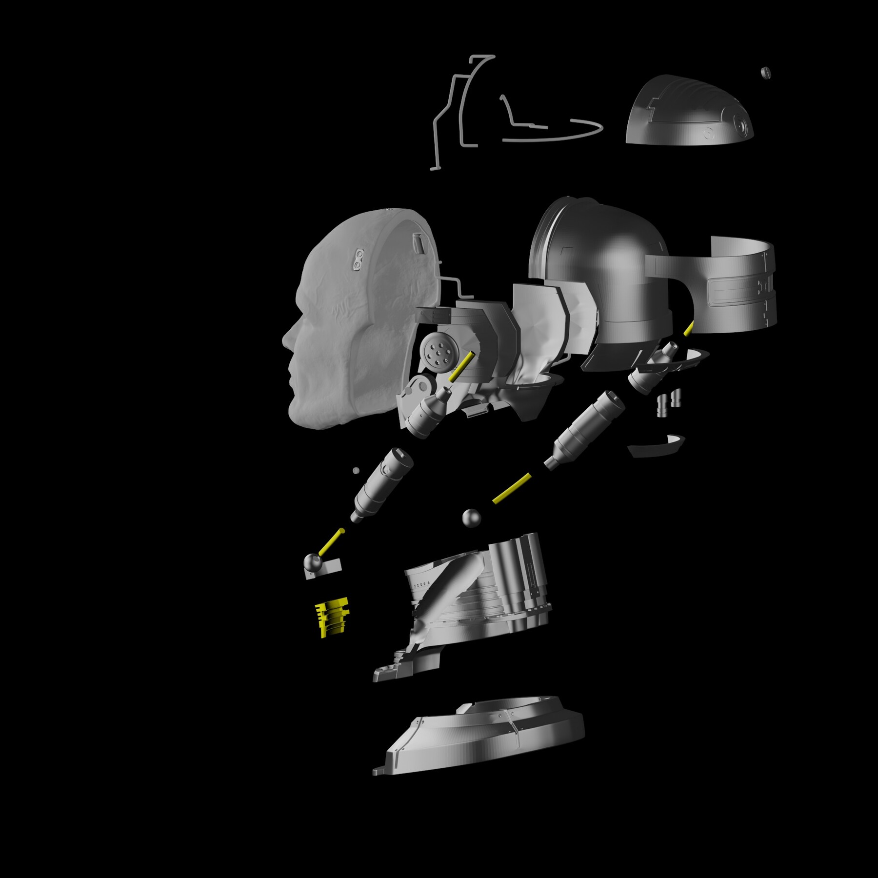 ArtStation - ROBOCOP HEAD FOR 3D PRINT | Resources