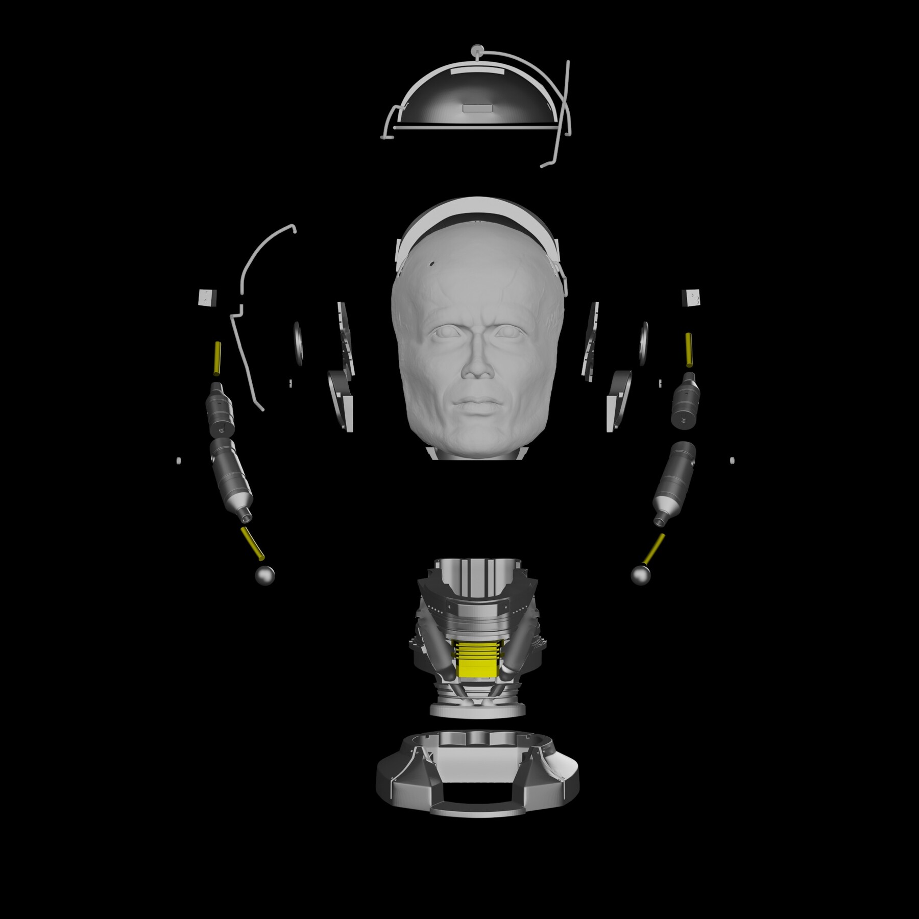 ArtStation - ROBOCOP HEAD FOR 3D PRINT | Resources