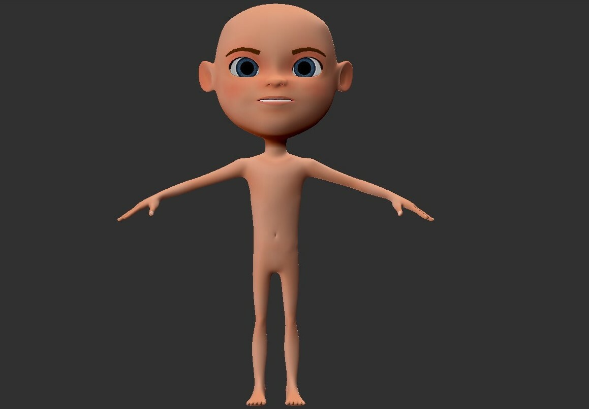 ArtStation - BASE MESH CARTOON BOY | Resources