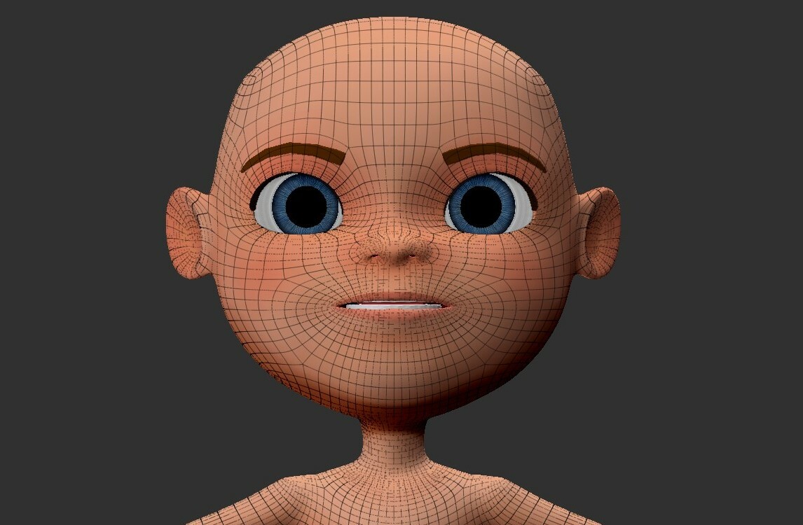 ArtStation - BASE MESH CARTOON BOY | Resources