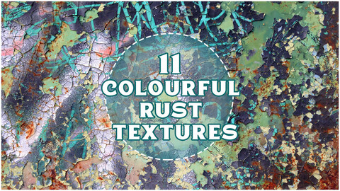 ArtStation - 11 Colourful Rust Textures | Artworks