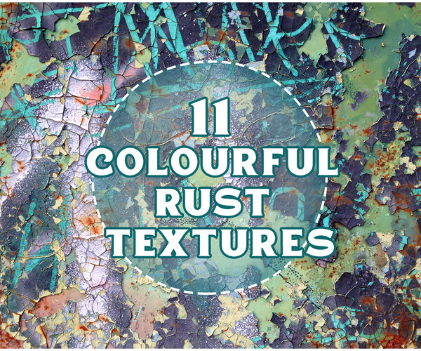 ArtStation - 11 Colourful Rust Textures | Artworks