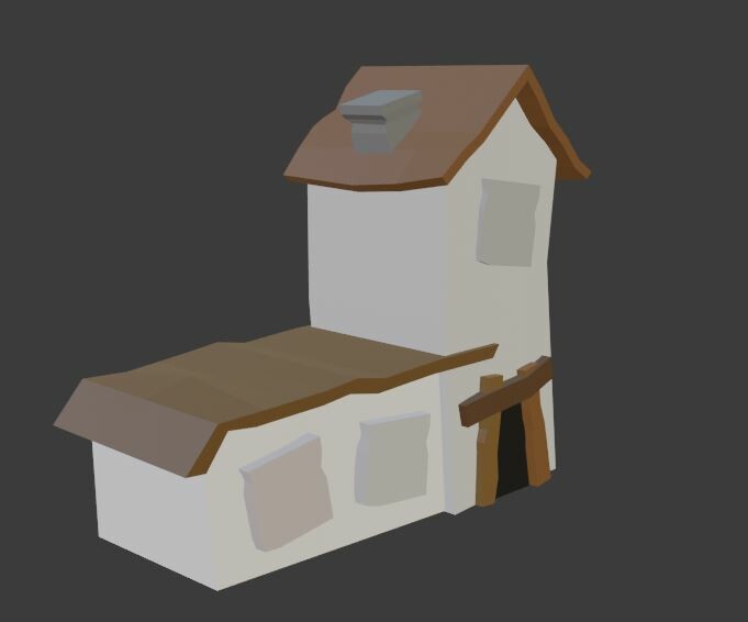 ArtStation - Low poly house | Game Assets