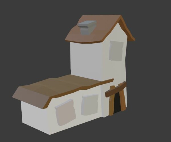 ArtStation - Low poly house | Game Assets
