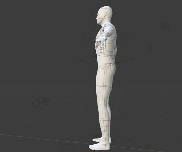 ArtStation - Male Base Mesh Rigged 7.4k faces (OBJ DAE FBX X3D BLEND ...