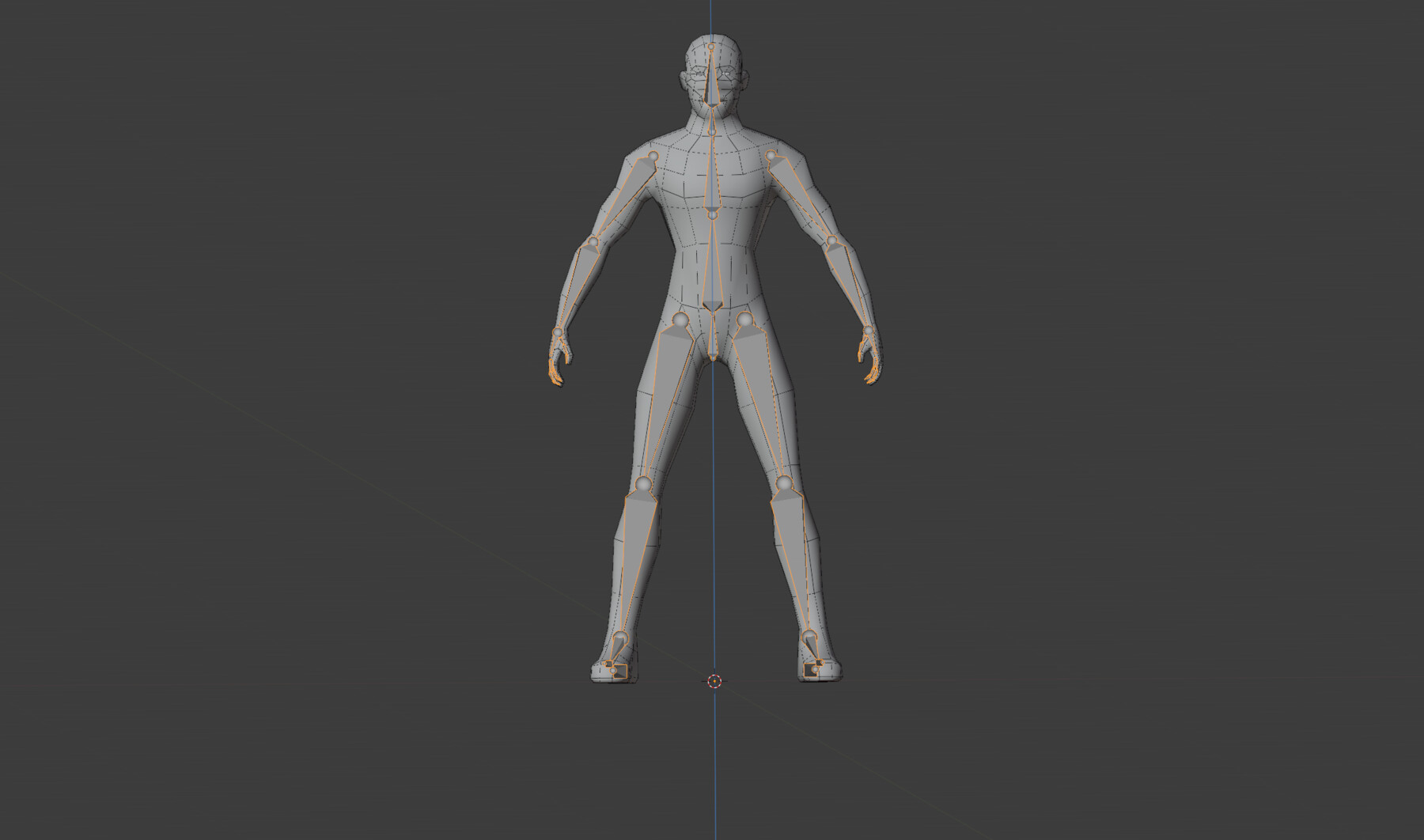 ArtStation - Ultra Low Poly Male Basemesh 547 Faces (blend, dae, fbx, obj + mtl, x3d) | Resources