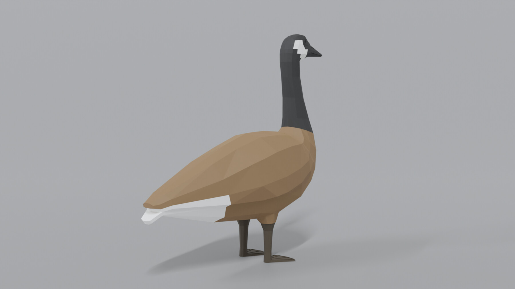 ArtStation - Low Poly Cartoon Canada Goose | Game Assets