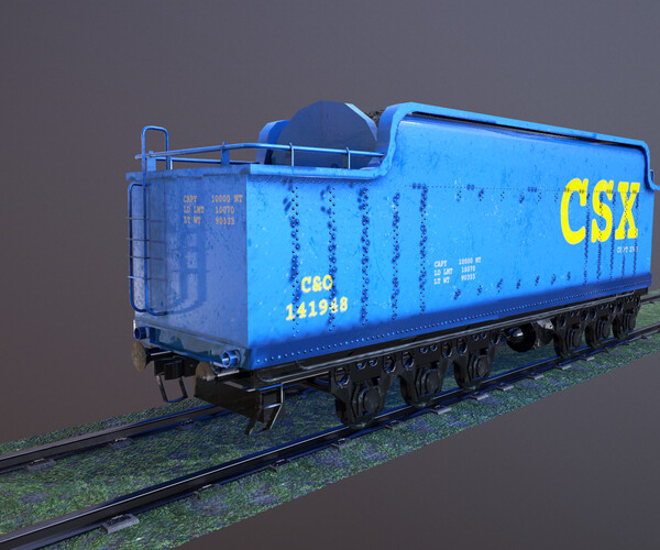ArtStation - Train Hopper car | Game Assets