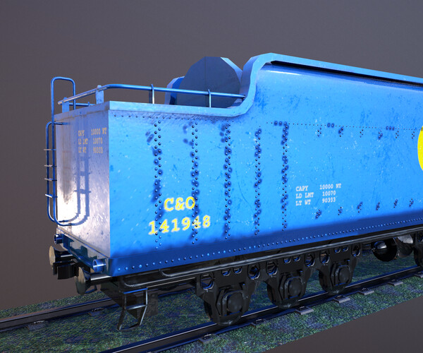 ArtStation - Train Hopper car | Game Assets