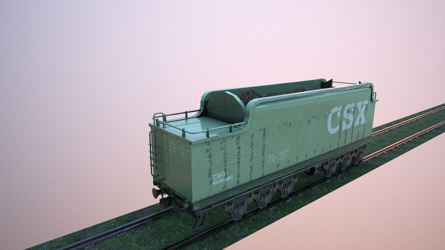 ArtStation - Train Hopper car | Game Assets