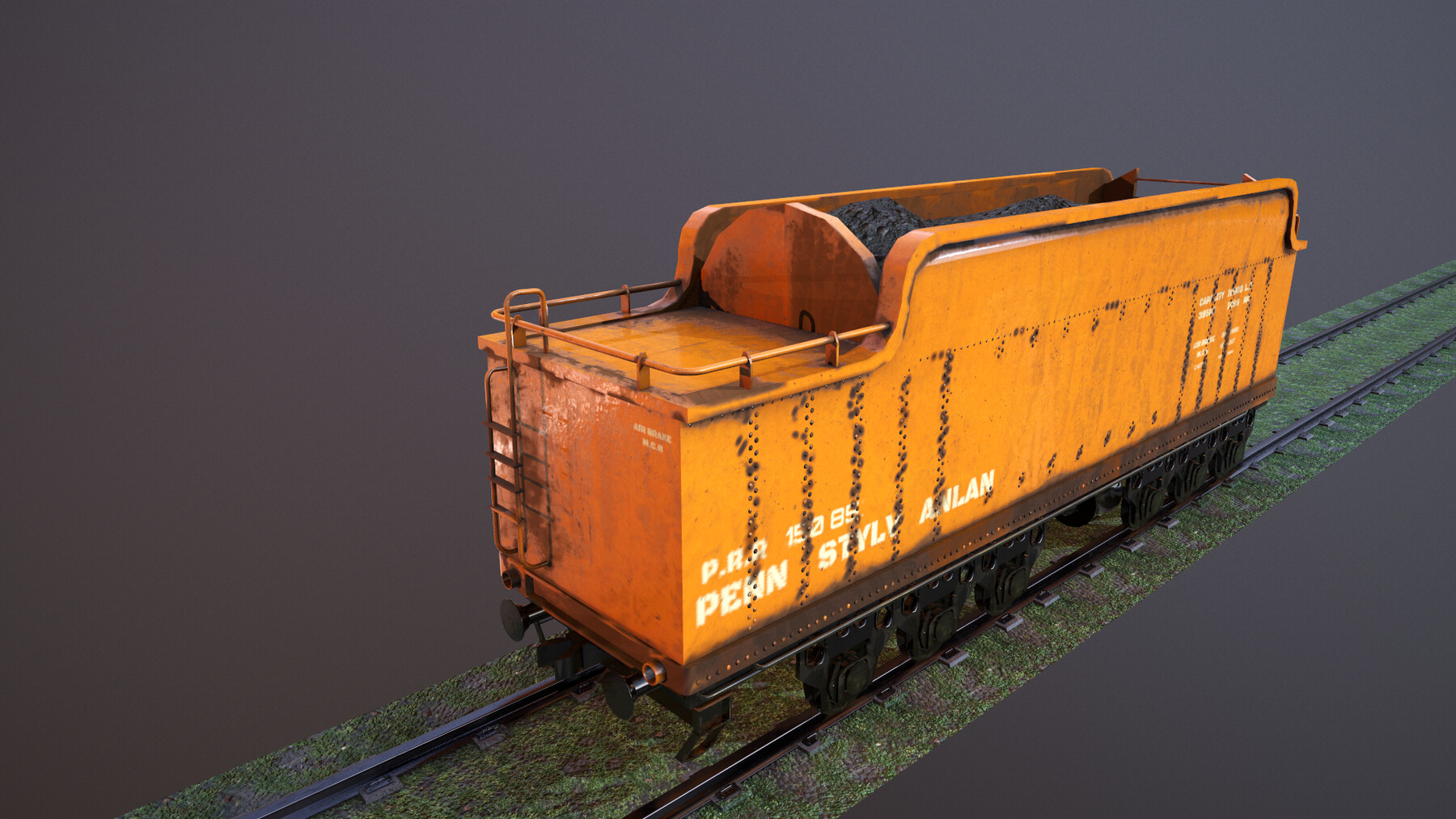 ArtStation - Train Hopper car | Game Assets