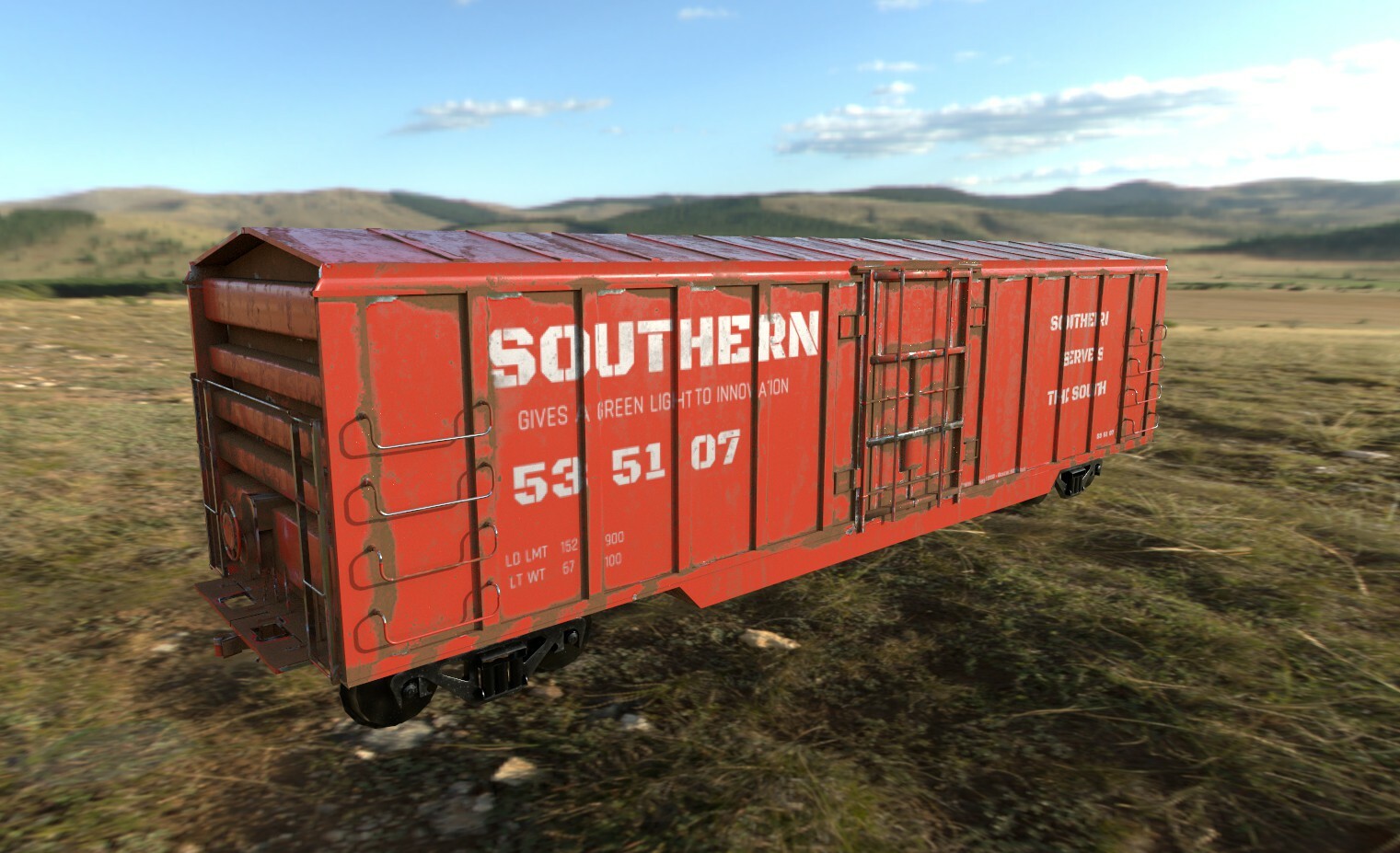 ArtStation - Train Box car | Game Assets