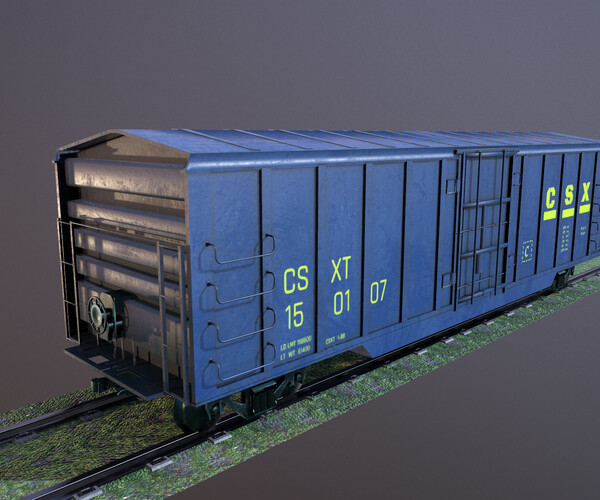 ArtStation - Train Box car | Game Assets
