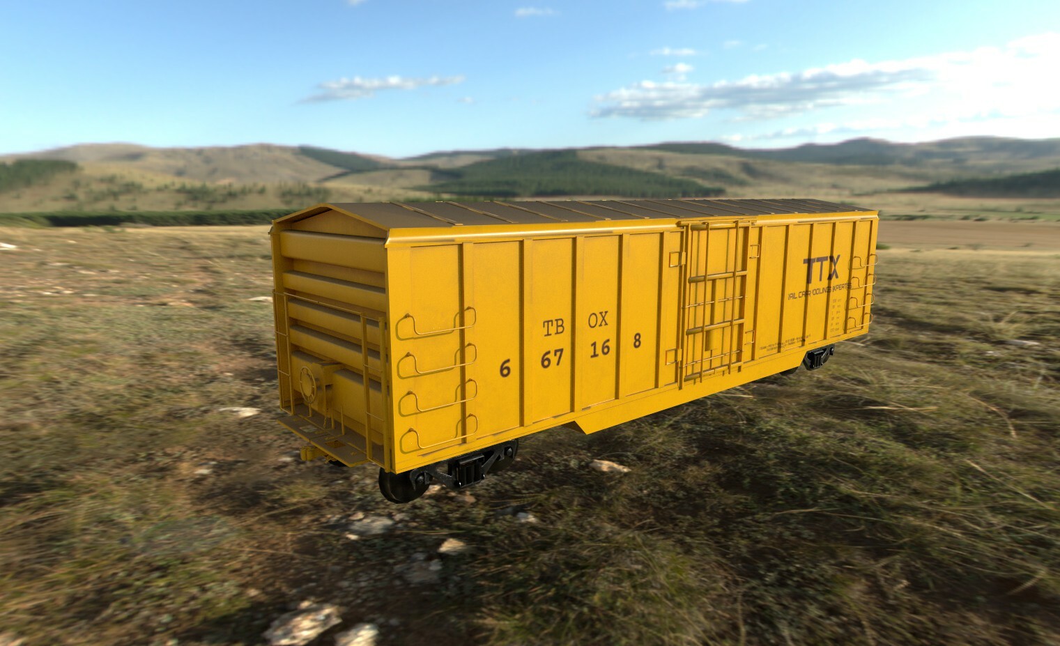 ArtStation - Train Box car | Game Assets