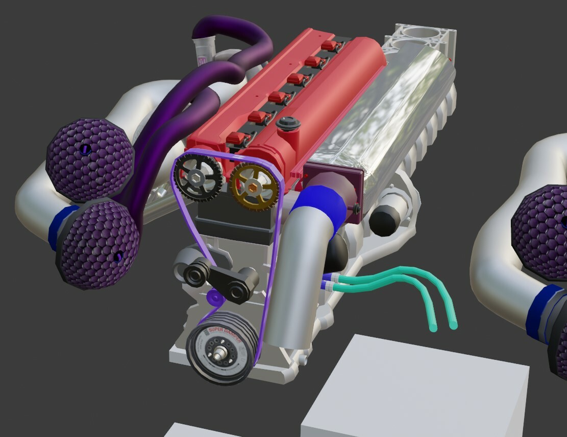 ArtStation - Toyota Yamaha 2JZ | Game Assets